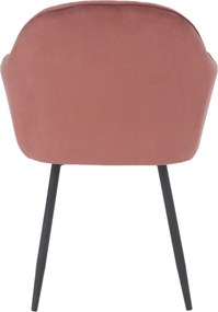 Designové křeslo, růžovohnědou Velvet látka, ZIRKON