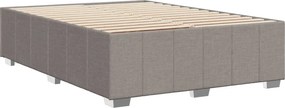 Rám postele bez matrace taupe 140 x 200 cm textil 3284843
