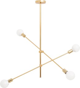 Toolight - Nastavitelná stropní lampa dvouramenná 4xE27 60W APP479-4C, zlatá, OSW-00611