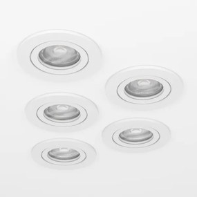 Eglo 902263 - SADA 5x LED Podhledové bodové svítidlo BARRANCO LED/4,8W/230V bílá