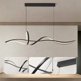Brilagi - LED Stmív. lustr na lanku SIGNATURE LED/55W/230V 120x23 cm černá + DO