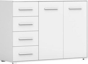 IDZ Komoda FRIDA 2D4S 01, 135 cm Bílá