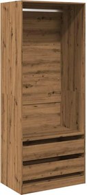 Šatní skříň dub artisan 80 x 50 x 200 cm kompozitní dřevo 3307755