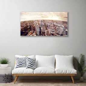 akrylový obraz Město Krajina 100x50 cm