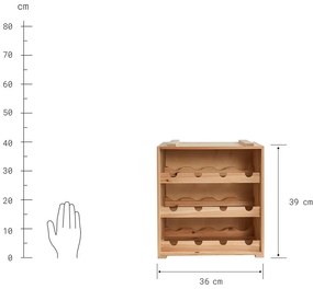 Butlers VINOTHEK Regál na víno - béžová
