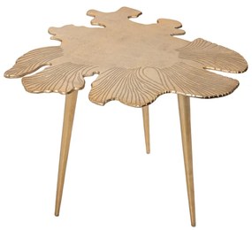 Massive home | Konferenční stolek LEAF 57 CM antik zlatý