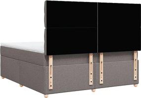 Box spring postel s matrací taupe 180x200 cm textil 3291370