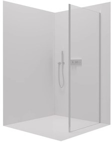 CERANO - Sprchová zástěna pro dveře Santini a Ferri L/P - chrom, transparentní sklo - 80x195 cm - jednodílná pevná