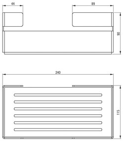Deante Mokko příslušenství, vysoká polička, bílá matná, ADM_A521