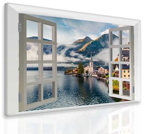 Malvis ® Obraz rakouská vesnička Velikost: 150x130 cm