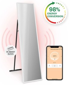 Klarstein La Palma 900, infračervený ohřívač 2 v 1, smart, 40 x 160 cm, 900 W, zrcadlová přední strana
