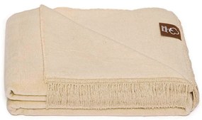 Unia - Cotton Cloud Bavlněná akrylová přikrývka 150x200 0293/1 béžová přehoz na postel přikrývka