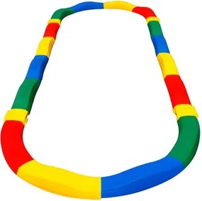 MERCO Balanční dráha Vlnky Ovál / 20 dílků / Protiskluzová / Plast / o