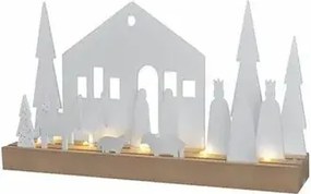 Solight 1V253 LED zimní vesnička modulární / 14 prvků / 10x LED / 2x A