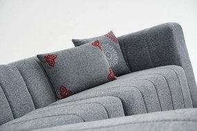 Hanah Home Rohová pohovka BEYZA levá šedá