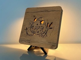Li-Go "Potkan" lampa 19x19 cm provedení povrchu: bříza