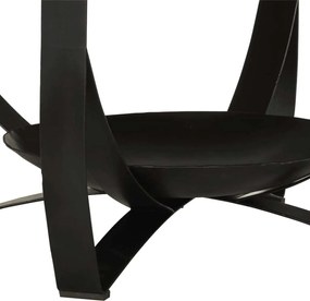 vidaXL Konferenční stolek Ø 68 x 43 cm masivní akáciové dřevo a železo [351673]