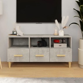 TV skříňka betonově šedá 102 x 36 x 50 cm kompozitní dřevo