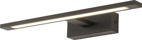 TK Lighting Černé LED svítidlo nad zrcadlo Gallery 41,5cm 12W TK18000