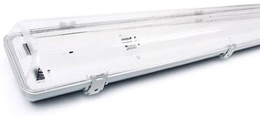 BERGE 2x svítidlo + 4x LED trubice - T8 - 120cm - 18W - 6400Lm - neutrální bílá - SADA