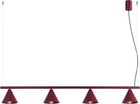 Vínové ocelové závěsné svítidlo Zylo – Sollux