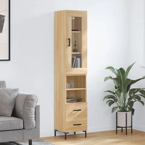 vidaXL Skříň highboard 34,5 x 34 x 180 cm kompozitní dřevo [3199298] Barva: dub sonoma