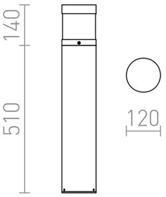 RED - Design Rendl - R12626 - LED Venkovní lampa ABAX LED/15W/230V IP54 antracit