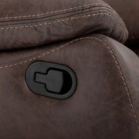 Polohovací křeslo hnědé TV-4092 BR3