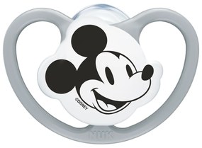 NUK Dudlík Perfect Match Air Mickey 6-18 m 1 ks box  Grey