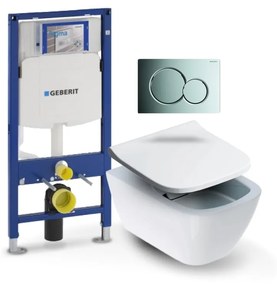 Geberit - Set Duofix (modul, Sigma 01 chrom, Traficc klozet + sedátko) B2H