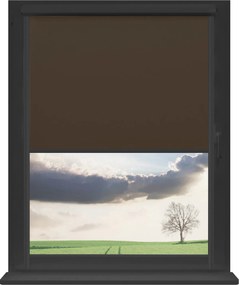 Dekodum Zatemňovací roleta v antracitové kazetě, barva látky Wenge Šířka (cm): 71, Výška (cm): Balkonová (do 200 cm), Strana mechanismu: Levá