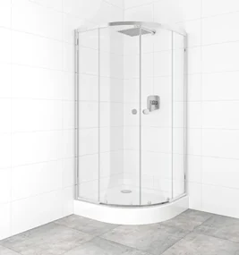 Set sprchového koutu a vaničky, čtvrtkruh 90x90 cm Multi Basic SIKOBKMUS90CRT