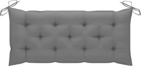 Skládací zahradní lavice s poduškou 118 cm bambus 3063865
