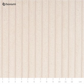 Béžová boxspring postel s úložným prostorem 200x200 cm Lysa – Ropez