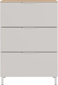 Krémová matná skříňka 68x98x40 cm Savoca – Germania