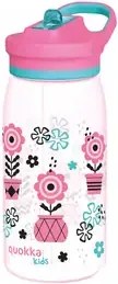 Quokka Plastová láhev s pítkem Glow Kids Melodic Flowers 580 ml