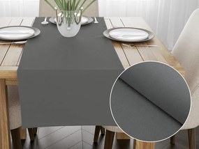 Biante Dekorační běhoun na stůl BKU-119 Antracitově šedý 20x140 cm