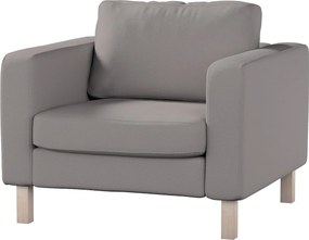 Potah na křeslo IKEA Karlstad, krátký barva béžová látka pletený vzor