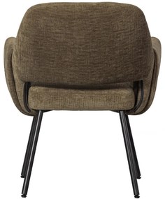 Hoorns Zelená sametová židle Lana