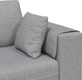 Pohovka 3 ks Světle šedá textil 3335162
