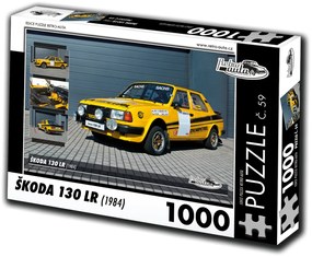 Retro-auta puzzle č. 59 škoda 130 lr (1984) 1000 dílků
