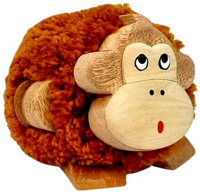 2Kids Toys Dřevěná figurka XL pompon Opice