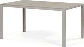 Zahradní stůl AZT-S1215 CRM, kov, polywood, béžová (150 x 89,5) cm