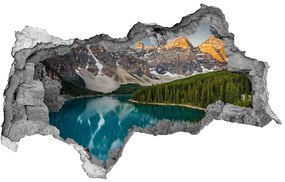 Wallmuralia Samolepící díra na stěnu Jezero v horách 95x73 cm