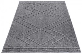 Ayyildiz, Kusový koberec Patara 4954 Grey – na ven i na doma, 80x250, šedá, chodba / předsíň