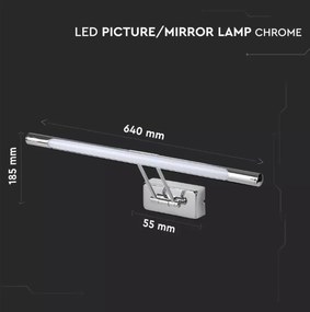 LED svítidlo nad zrcadlo 13W