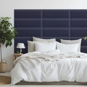Sametový čalouněný panel - Obdélník - 80x20cm Farba: Tmavá šedofialová