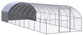 Venkovní klec pro kuřata 3 x 10 x 2 m pozinkovaná ocel 3095476