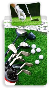 Jerry Fabrics Bavlněné povlečení 140x200 + 70x90 cm - Golf