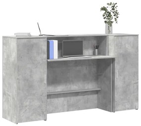 Recepční stůl betonově šedý 180x50x103,5 cm kompozitní dřevo 3324208